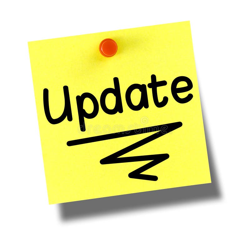 Update Gele Post-it Speld Wit Stock Afbeelding - Image of taak, post ...