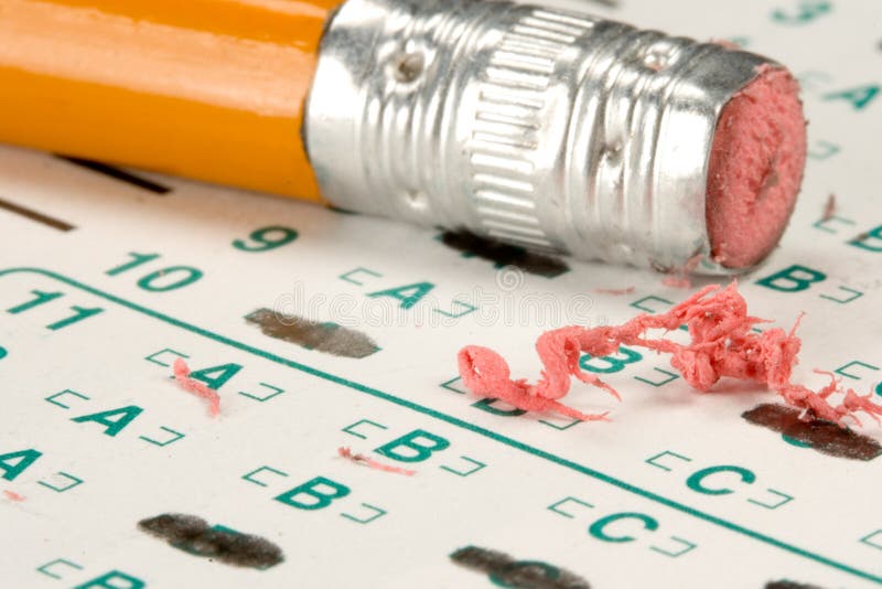 De Quiz van de test stock afbeelding. Image of onderzoek - 5230473