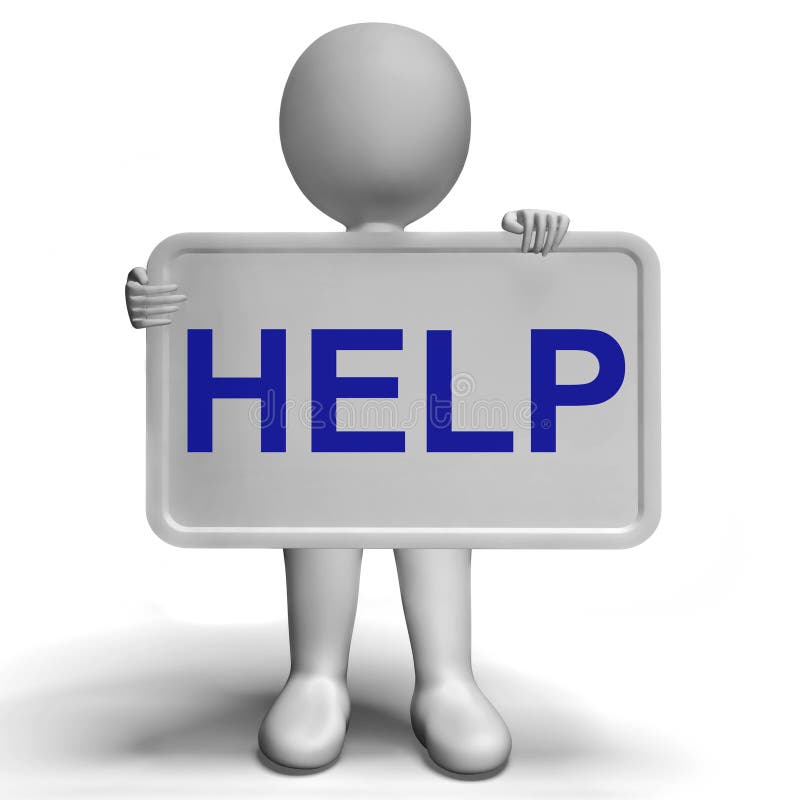 Hulpbord Geeft Advies, Ondersteuning En Hulp Aan Stock Illustratie ...