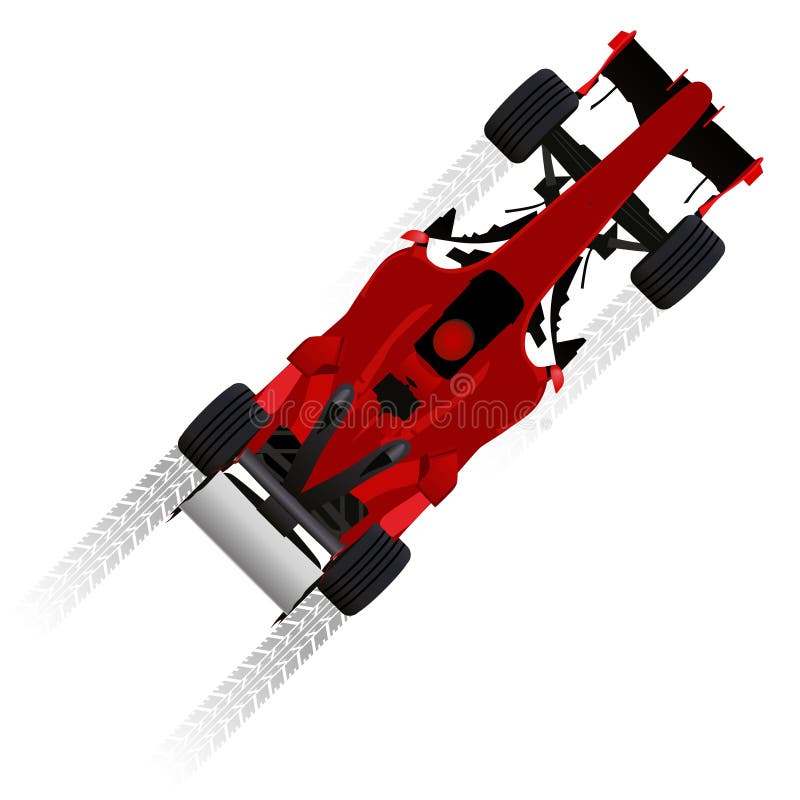 De raceauto van de formule vector illustratie. Illustration of banden ...