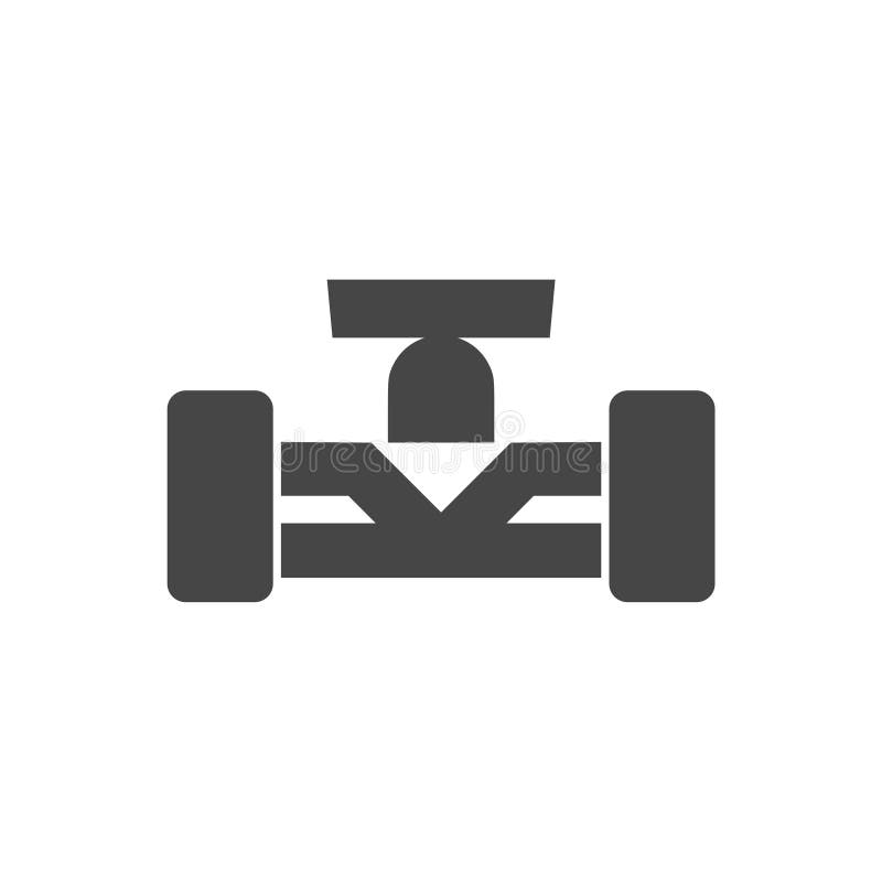 Het Pictogram Van De Formuleauto Vector Illustratie - Illustratie ...
