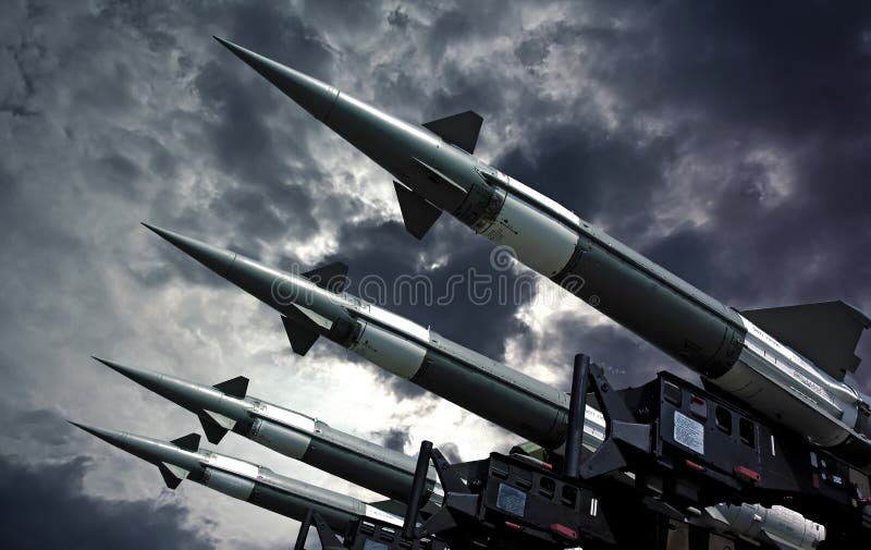 De Raketten Van Antiarcraft Stock Foto - Image of luchtafweer, kanon ...