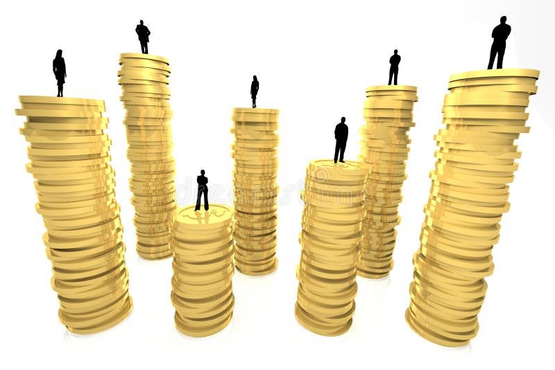 De Rangen van de rijkdom stock illustratie. Illustration of geïsoleerd ...