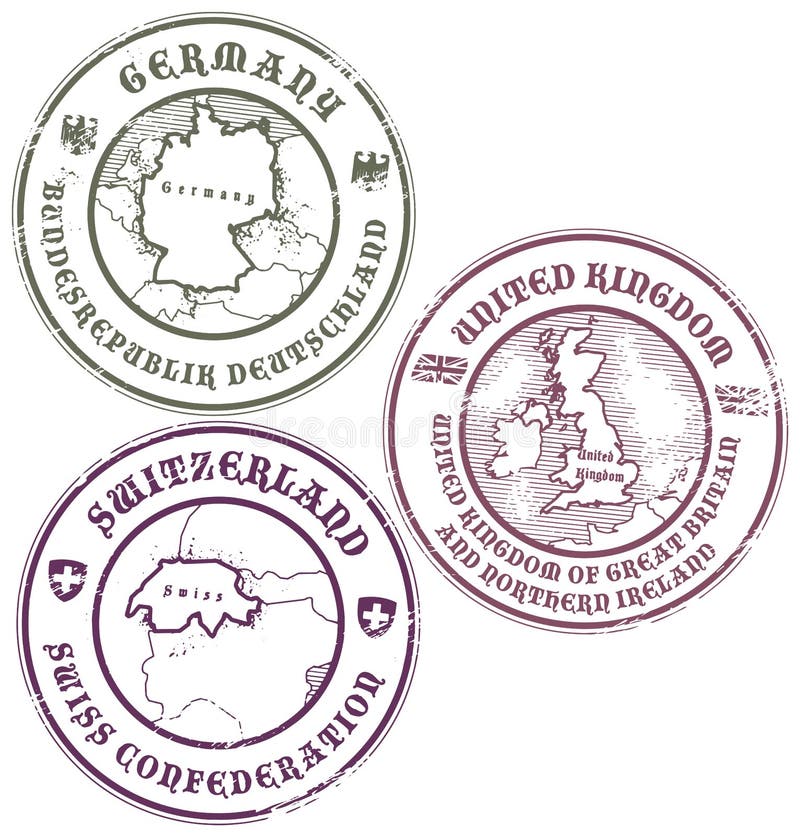 De reeks van de zegel vector illustratie. Illustration of beeld - 27025676