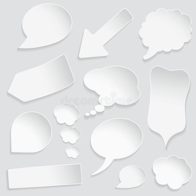 De Bellen van de toespraak vector illustratie. Illustration of praatje ...