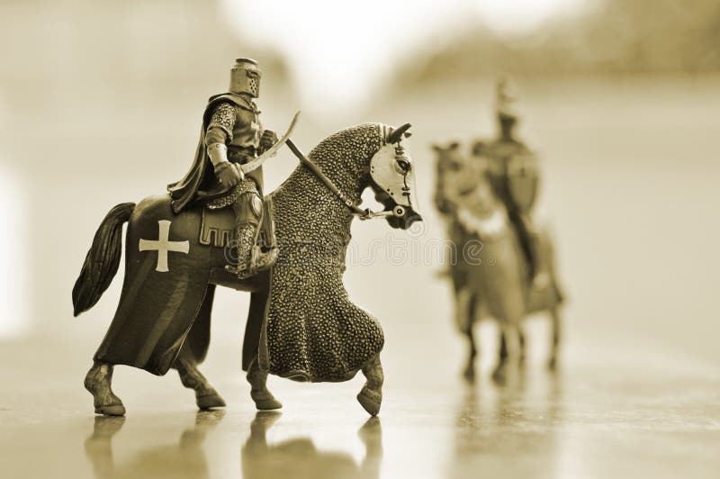 De ridders van het paard stock afbeelding. Image of standbeeld - 15264533