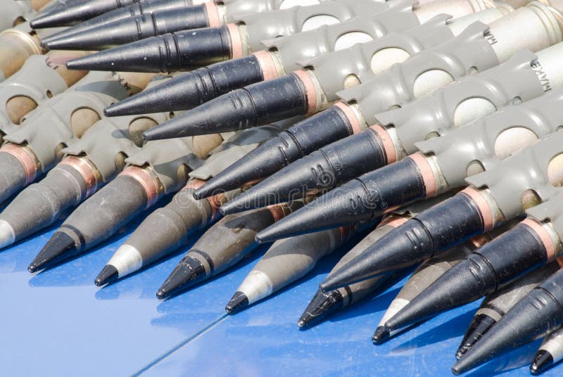 Militaire Explosieve Munitierondes Stock Afbeelding - Image of kogels ...