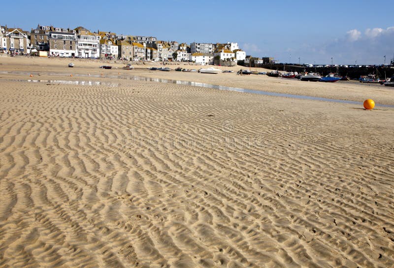 De Rimpelingen Van Het Zand Op Het Strand. Stock Foto - Image of water ...