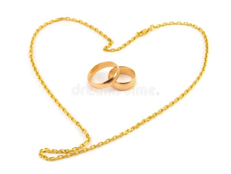 De Ringen Van De Gouden Bruiloft Stock Foto - Image of ceremonie ...