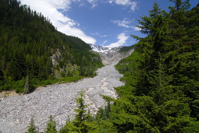 Gletsjerrivier stock foto. Image of rotsen, waslaars, gletsjer - 1319298