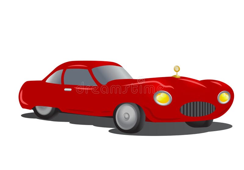 De rode auto van de luxe stock illustratie. Illustration of leuk - 23662961
