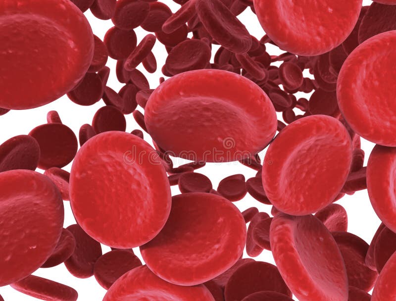 Leukocyt Met Rode Bloedcel En Plaatjes Medische Achtergrond, 3D ...