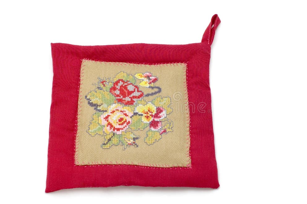 De Rode Handschoen Van De Keuken Stock Afbeelding - Image of huisvrouw ...