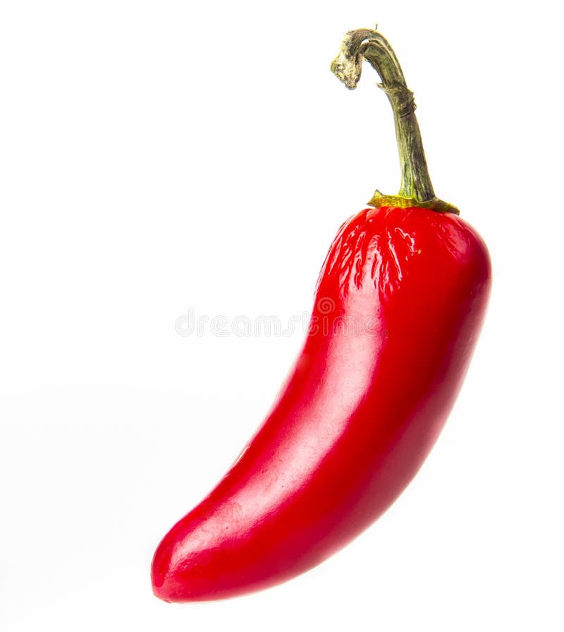 De Rode Hete Peper Van Jalapeno Stock Afbeelding - Image of vrucht ...