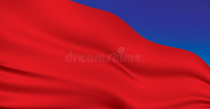 De rode vlag stock afbeelding. Image of rood, symbool - 8349509