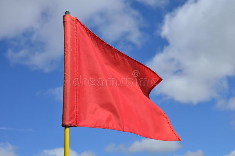 De rode Vlag van het Golf stock afbeelding. Image of stok - 23676165