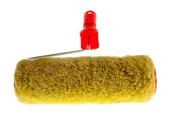 De rol van de verf stock afbeelding. Image of geïsoleerd - 12528149