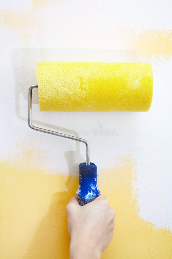 De rol van de verf stock foto. Image of versieren, regeling - 3331366