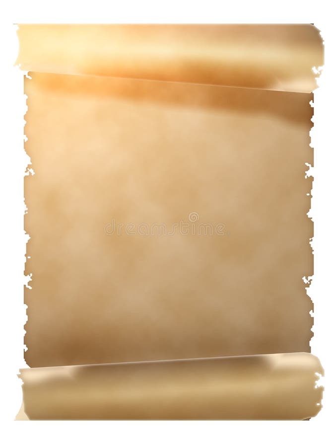 De rol van het perkament stock illustratie. Illustration of manuscript ...