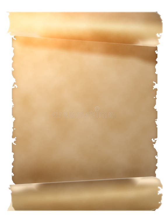 De rol van het perkament stock illustratie. Illustration of manuscript ...