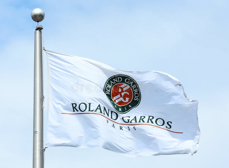 Banner van Roland Garros redactionele stock foto. Image of toernooien ...