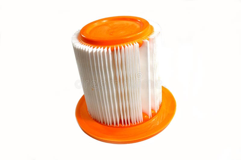 De Ronde Filter Van De Autolucht Op Wit Stock Foto - Image of verwijder ...