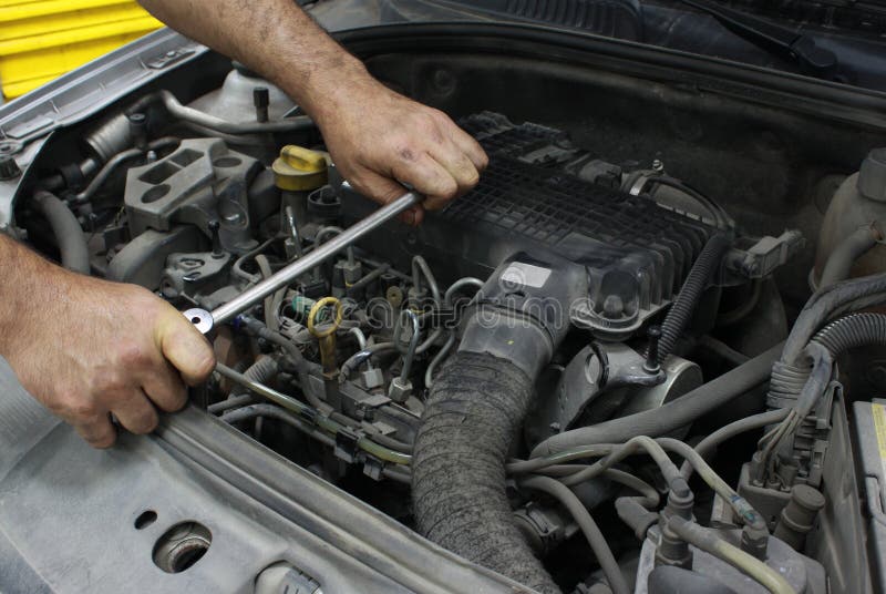 De Rotor Van De Rem Van De Auto Stock Afbeelding - Image of reparatie ...