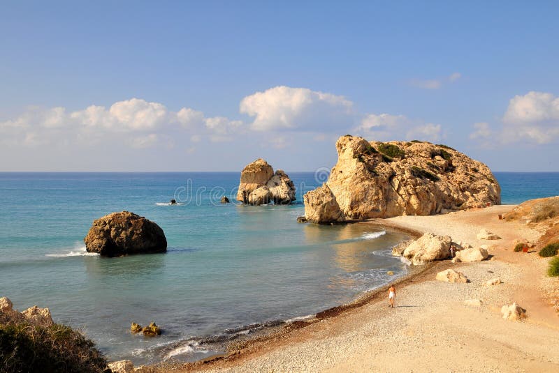 De Rots Van Aphrodite, Cyprus. Stock Foto - Image of mythologie ...