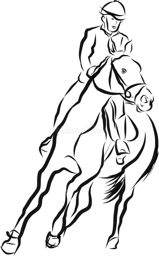 Springend Paard Kleurplaat Paard Alleen Paard Met Ruiter Kleurplaat ...