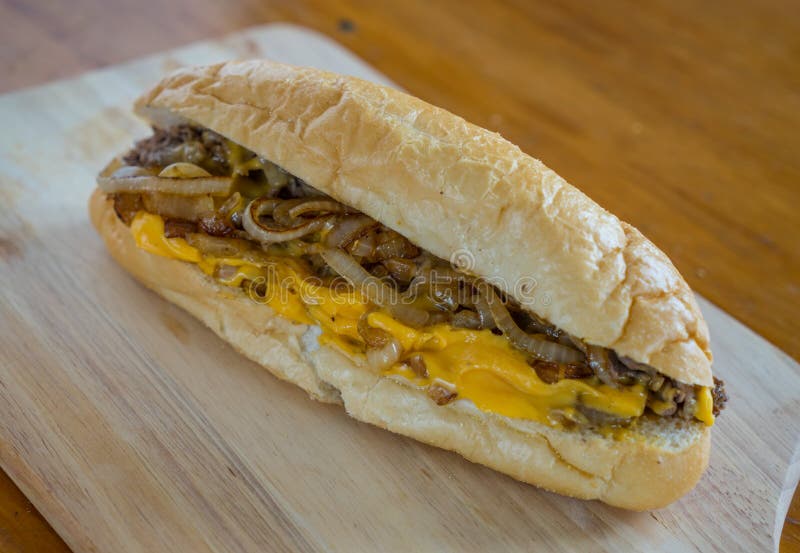Philadelphia Cheesesteak Sandwich Stock Afbeelding - Image of ...