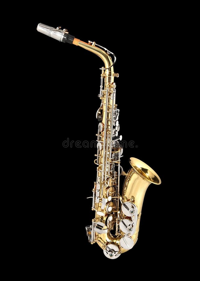 De Saxofoon van de teneur stock afbeelding. Image of nota - 9109301