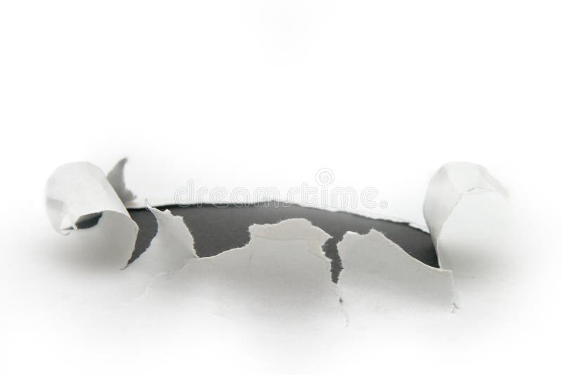 Scheur in papier stock afbeelding. Image of luim, uitbarsting - 895169