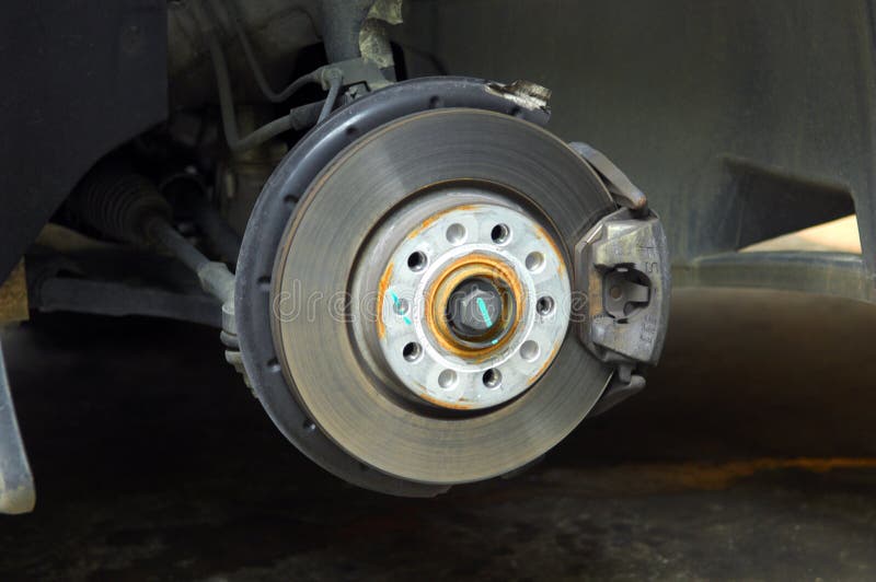 Nieuwe remschijf stock afbeelding. Image of hefboom, vrachtwagen - 7700425