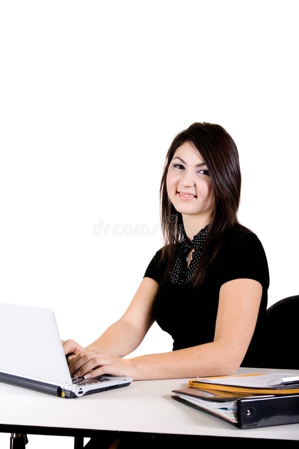 De Secretaresse Van Het Bureau Stock Afbeelding - Image of vrouwen ...