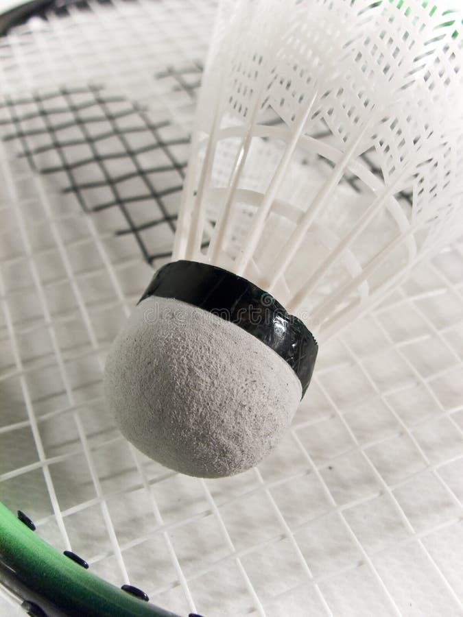 Het Binnen Balspel Van Het Racket Van De Shuttle Van Het Badminton ...