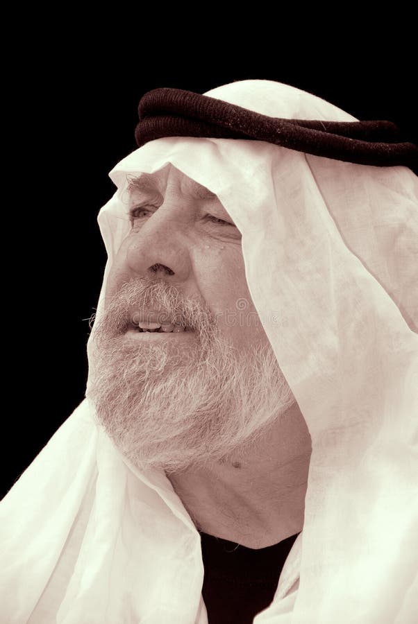 De Sjeik Gives His Blessing - Een Portret Stock Foto - Image of heer ...