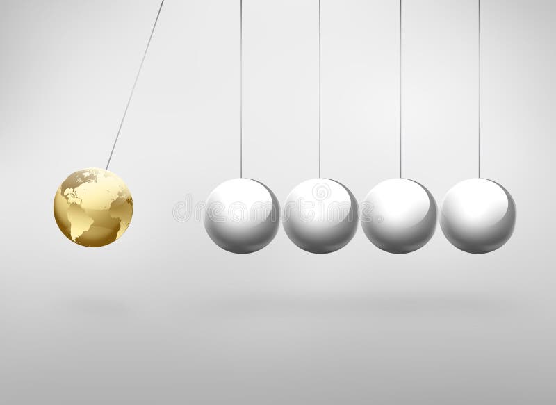 De slinger van Newton stock illustratie. Illustration of vennootschap ...