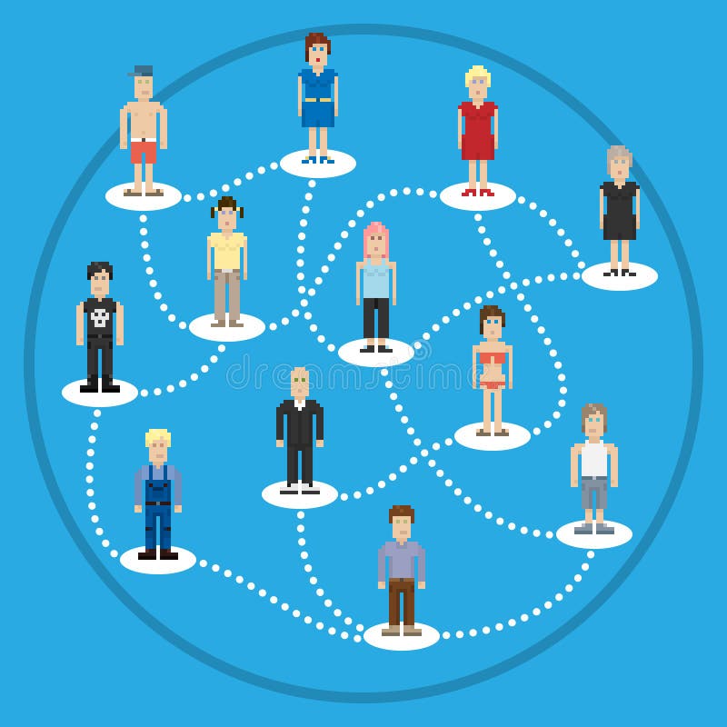 Sociaal Die Verbindingsconcept Op Het Scherm Als Symbool Voor ...