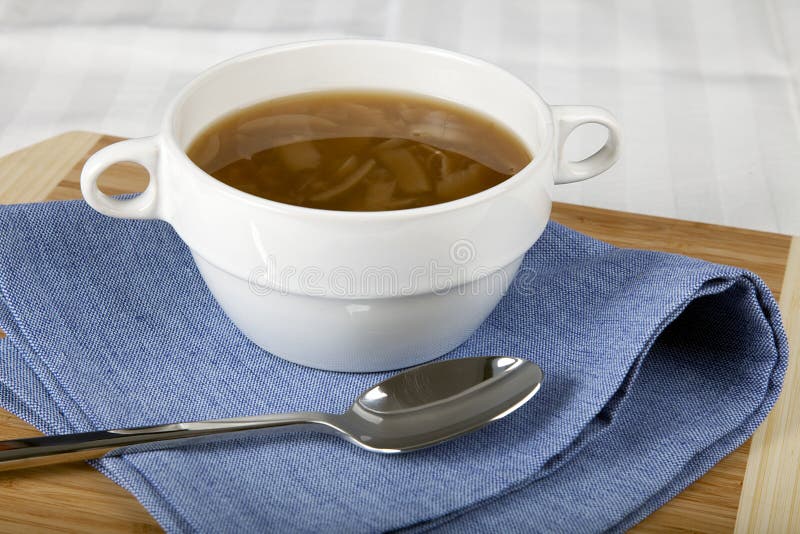 De Soep En De Lepel Van De Ui Stock Afbeelding - Image of diner ...