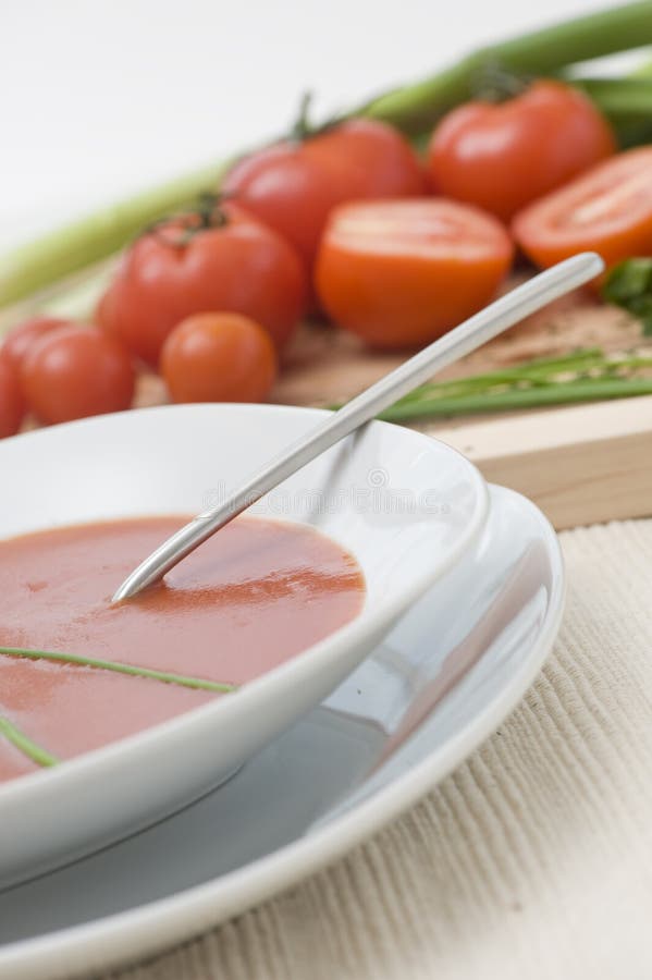 Verse Soep 1 stock afbeelding. Image of soep, lepel, deegwaren - 1494681