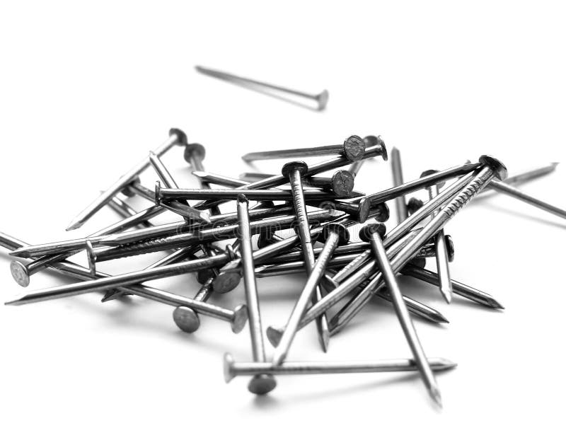 IJzeren spijkers stock foto. Image of metaal, werk, hulpmiddel - 7274108