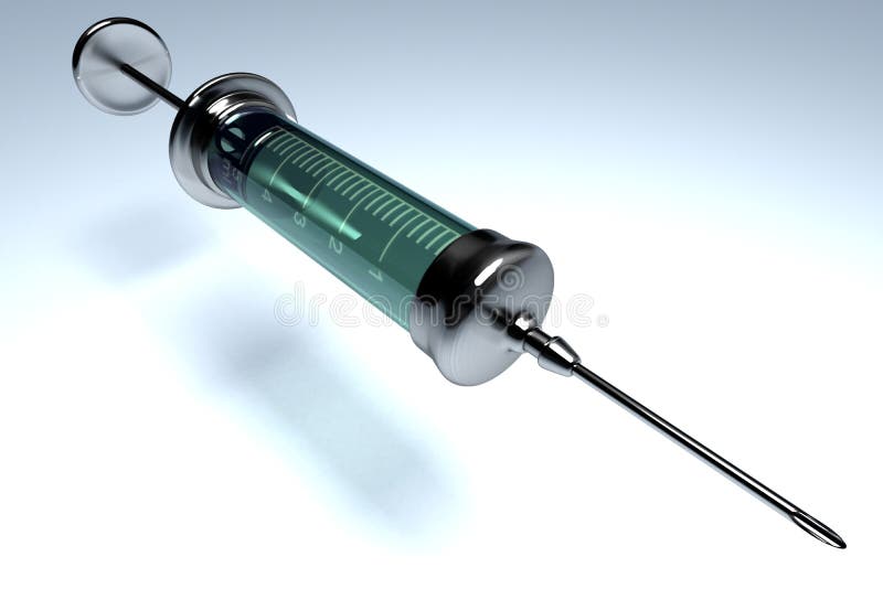 Injectie Met Spuit in Hondpoot Stock Foto - Image of immunisering ...