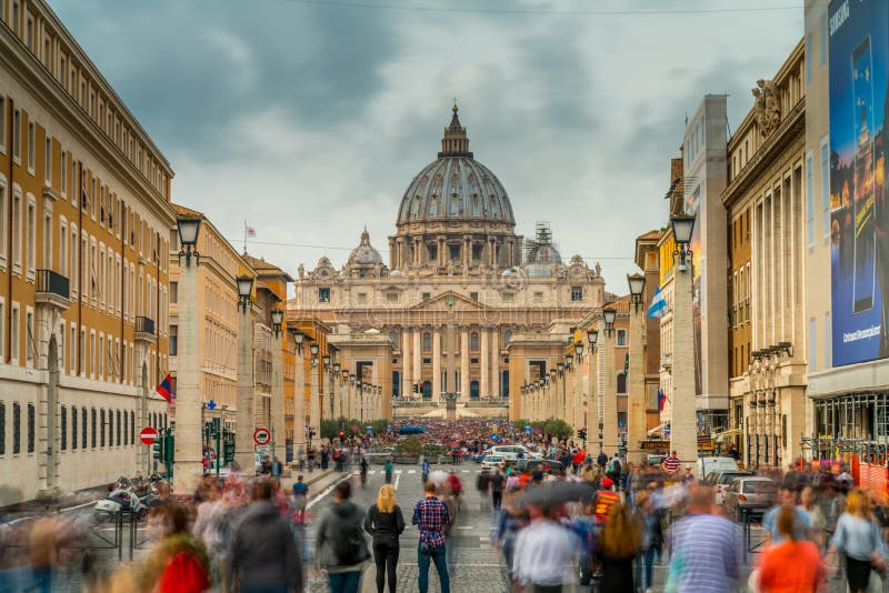 De Stad Rome van Vatikaan redactionele foto. Image of sociaal - 110302566
