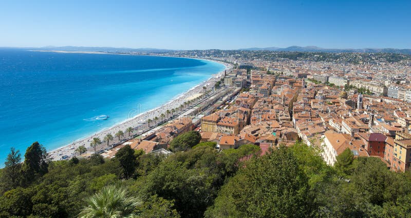 De Stad Van Nice, Frankrijk Stock Foto - Image of lucht, boot: 26410522