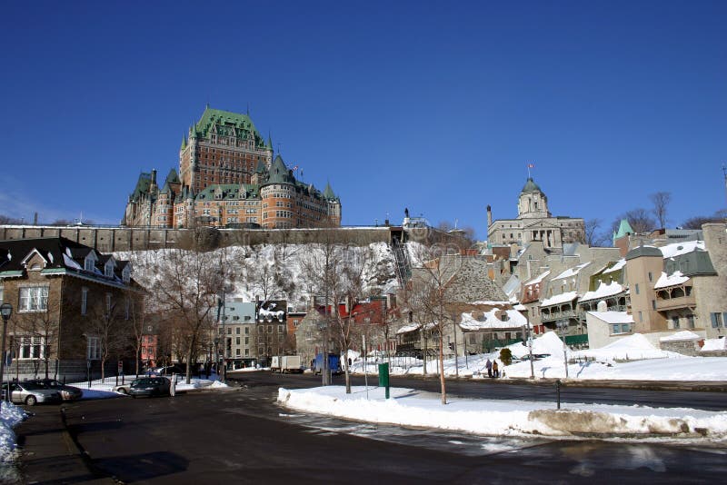 De stad van Quebec stock afbeelding. Image of canada, stad - 7627519