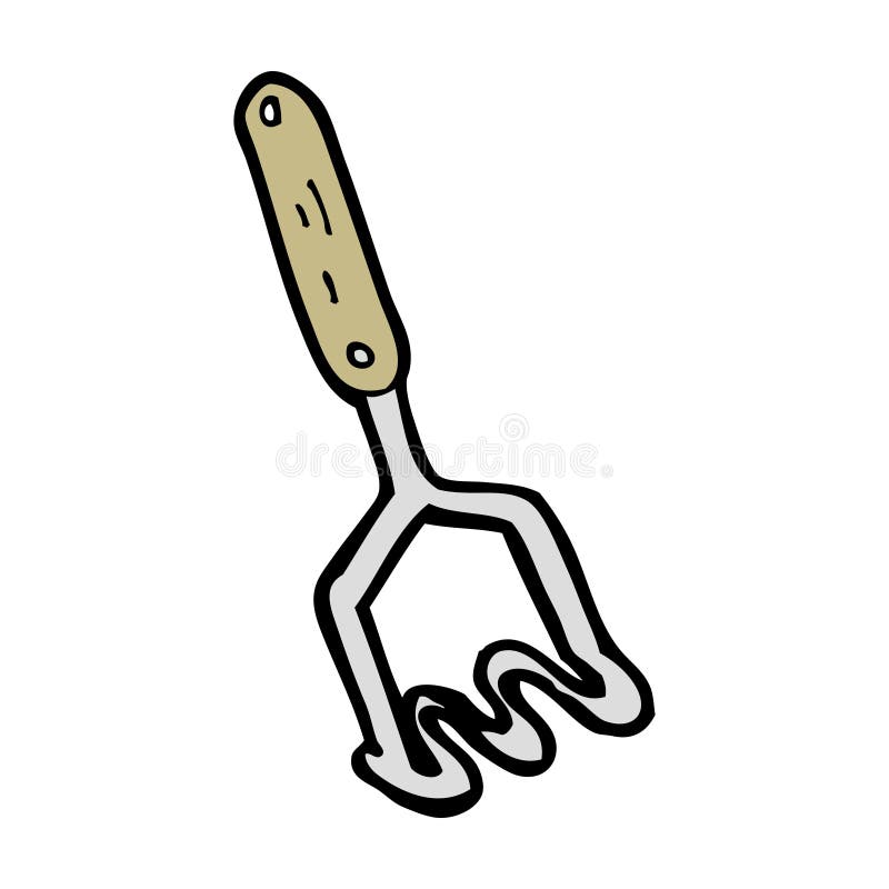 De Stamper Van De Beeldverhaalaardappel Vector Illustratie ...