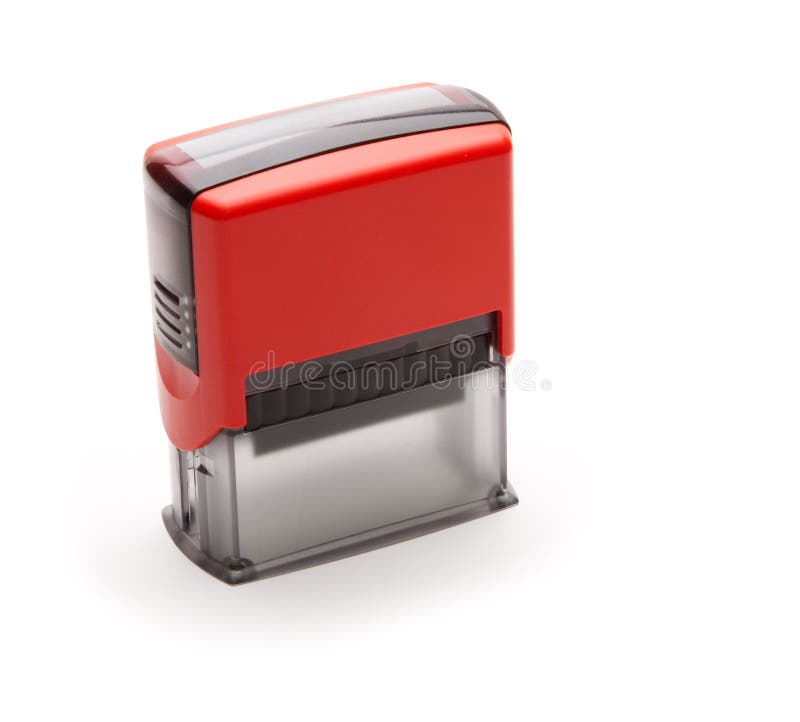 De Stamper van de hand stock afbeelding. Image of geïsoleerd - 10912361