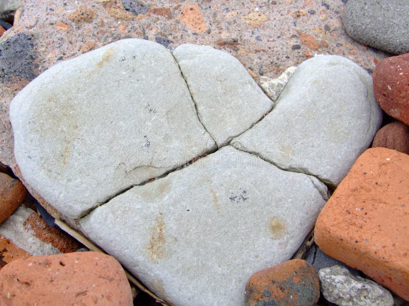 Steenhart, Stenen In De Vorm Van Een Hart, Gelukkige ...