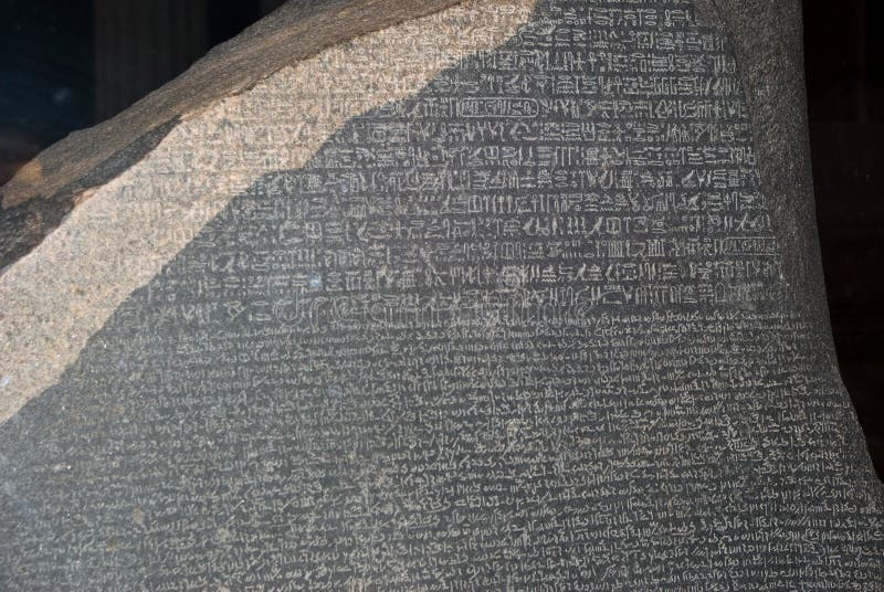 De Steen van Rosetta redactionele foto. Image of album - 92104041