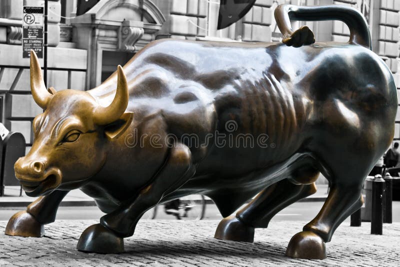 De Stier van Wall Street redactionele foto. Image of ligplaats - 20883721